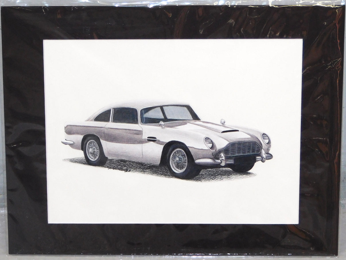 STK 10355 Aston Martin Original Artwork by Marris Gulledge – Auto Barn ...