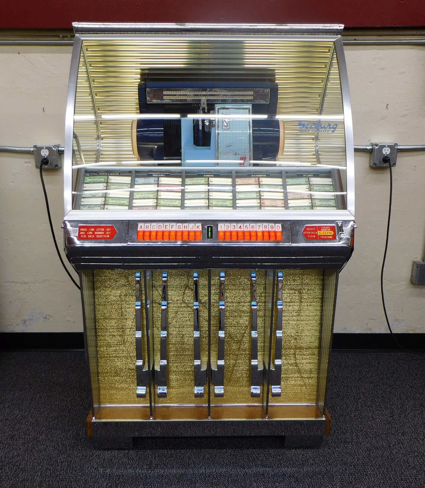 STK 10029 1954 Seeburg Model R Jukebox – Auto Barn Classic Cars