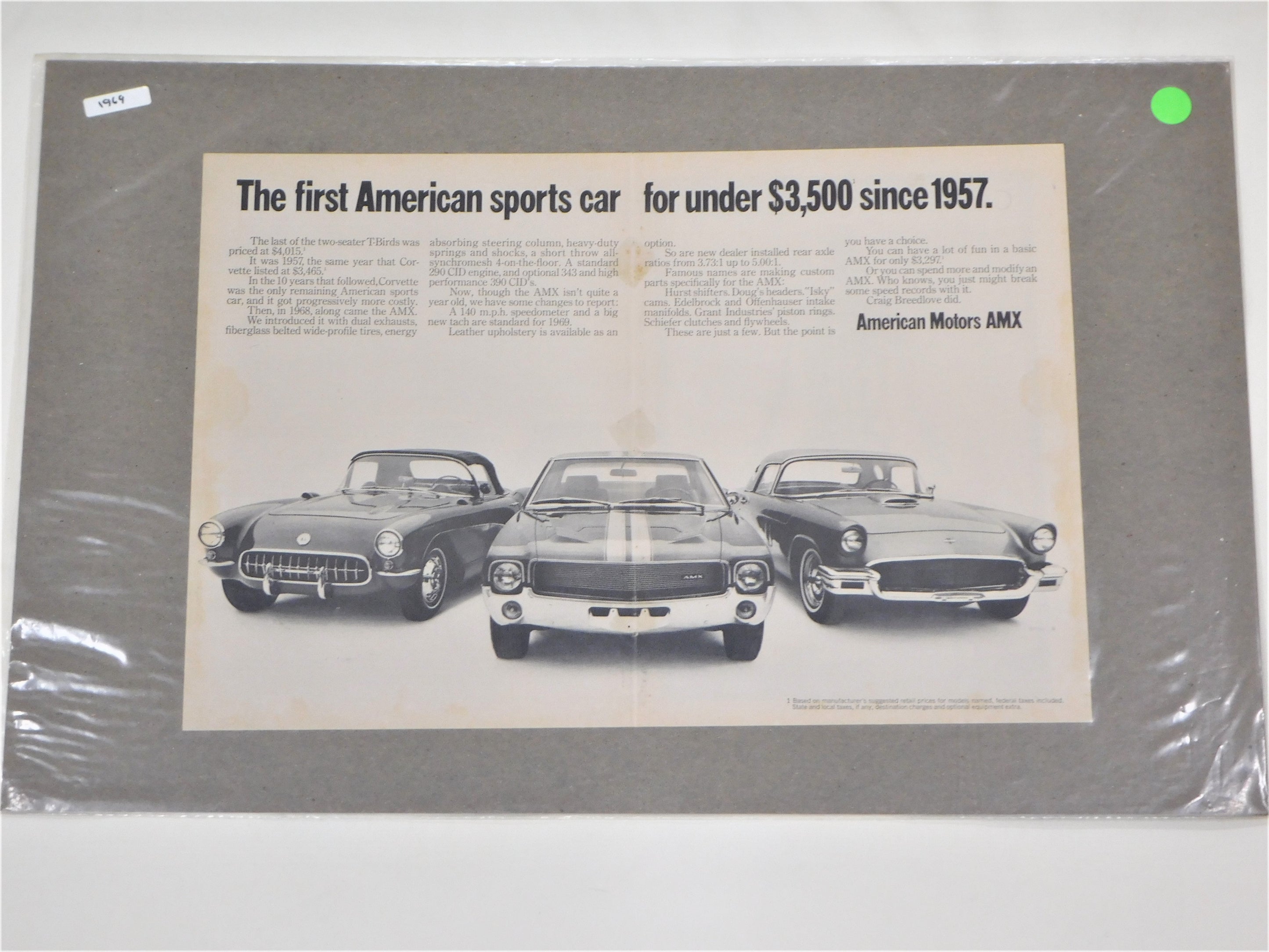 1969 Original AMX Ad – Auto Barn Classic Cars