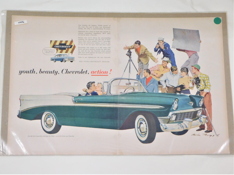 1956 Original Chevrolet Ad – Auto Barn Classic Cars