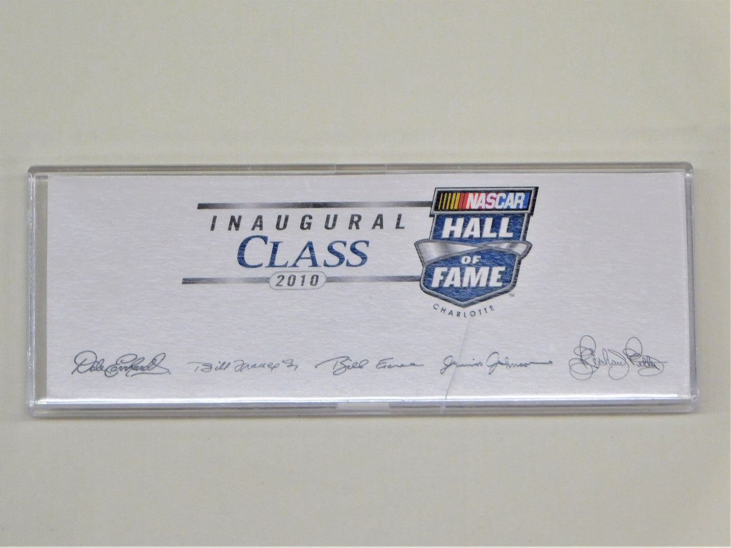 STK 10271 2010 NASCAR Hall of Fame Grand Opening Commemorative Ticket ...